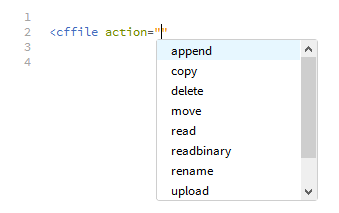 cfBrackets - CFML Extension for Brackets Editor